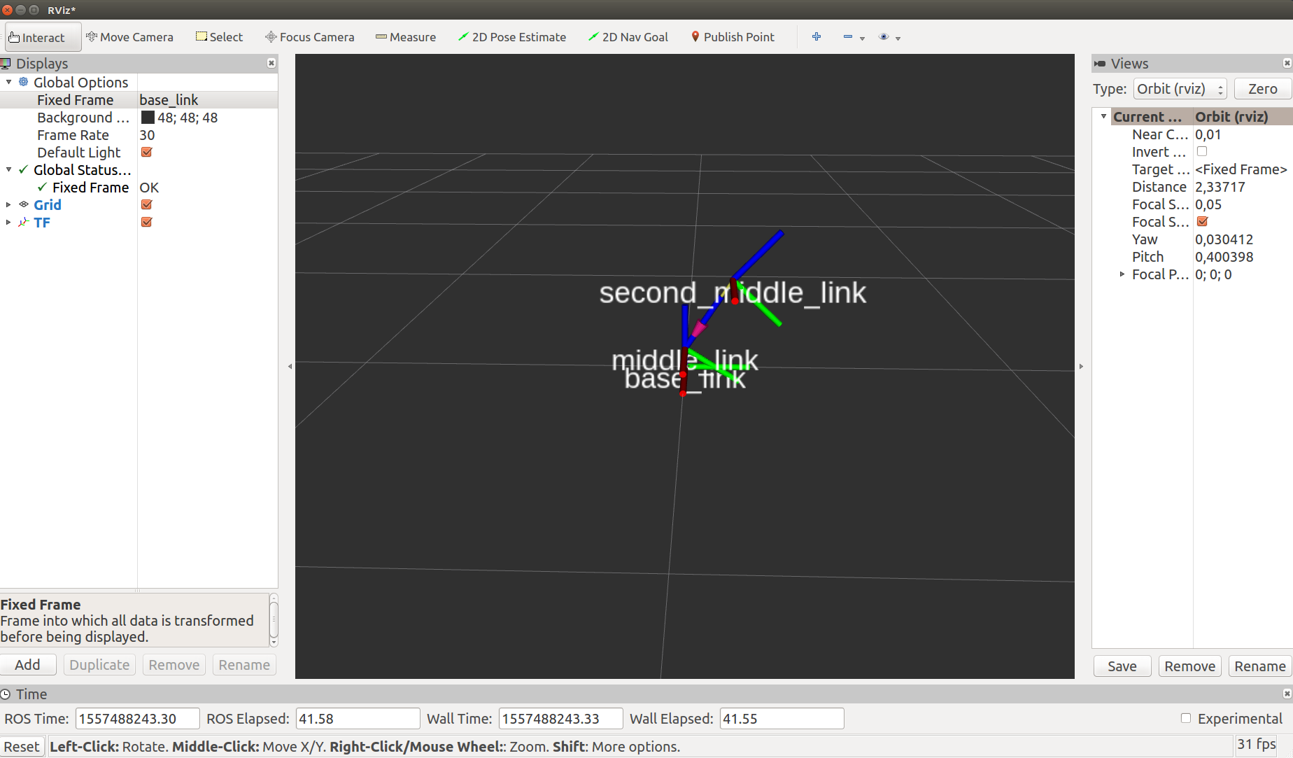 Testing the hardware interface — dynamixel_control_hw 0.1 alpha ...
